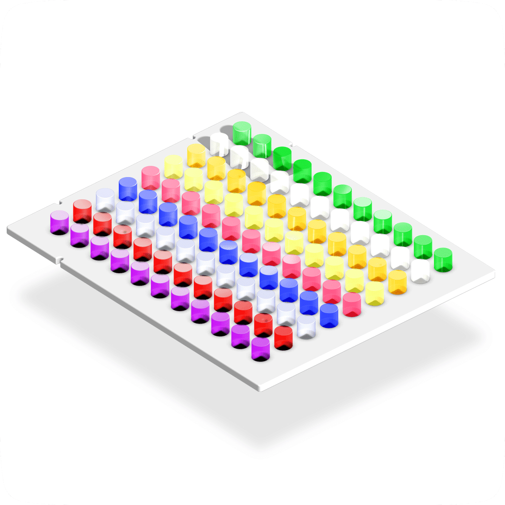 1″ Double-sided Peg board for Wonder.one tables + 80 Acrylic Pegs ...